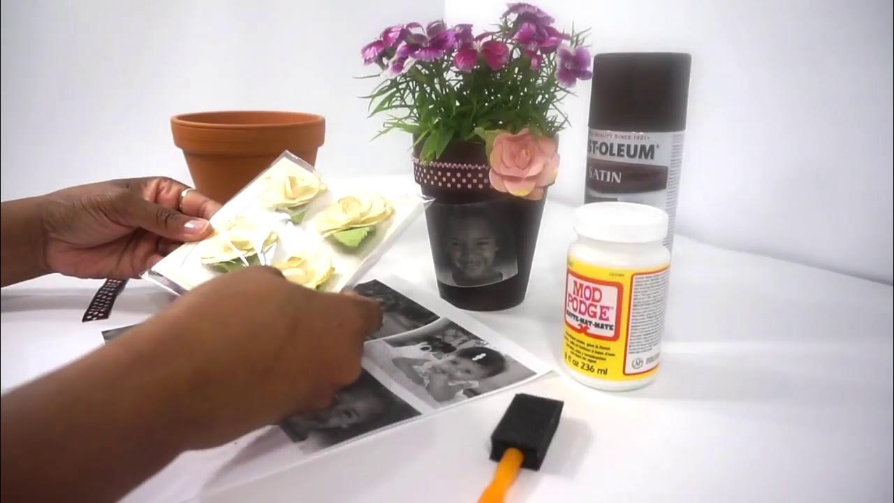 Mothers Day Flower Pot / DIY / How To Create This Mothers Day Flower ...