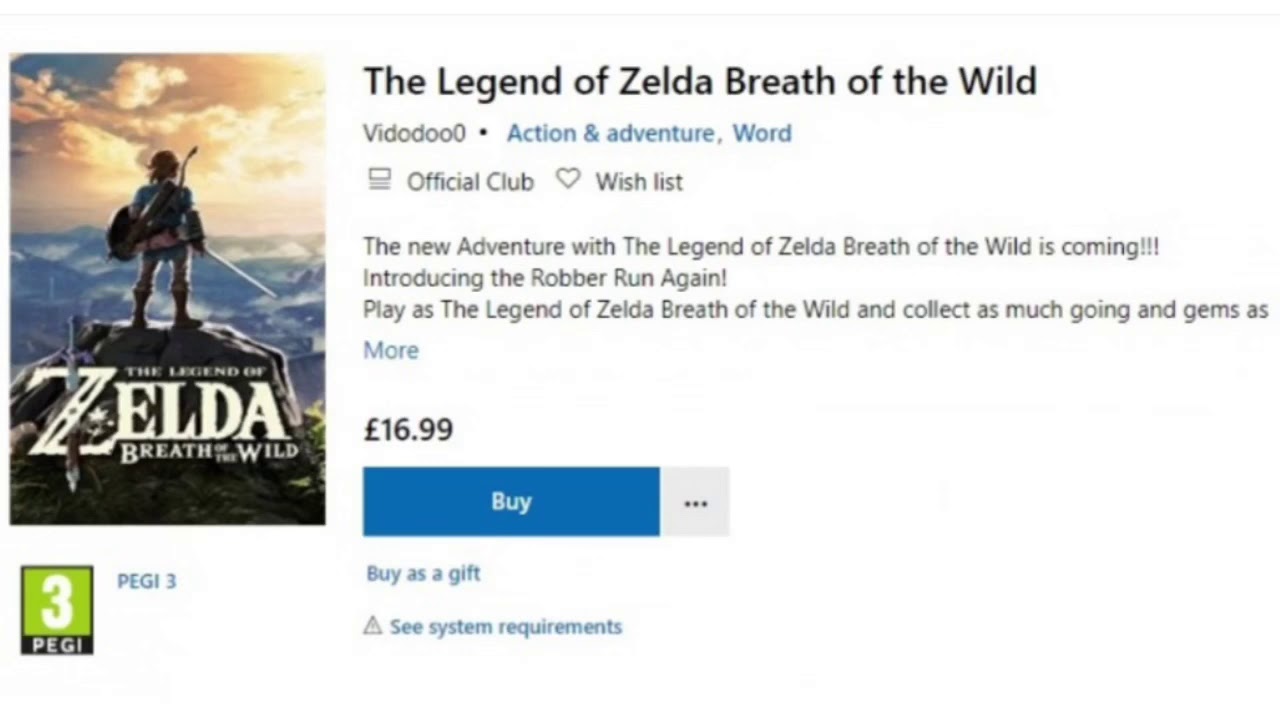 CONFIRMADO THE LEGEND OF ZELDA: BREATH OF THE WILD PARA XBOX ONE ...