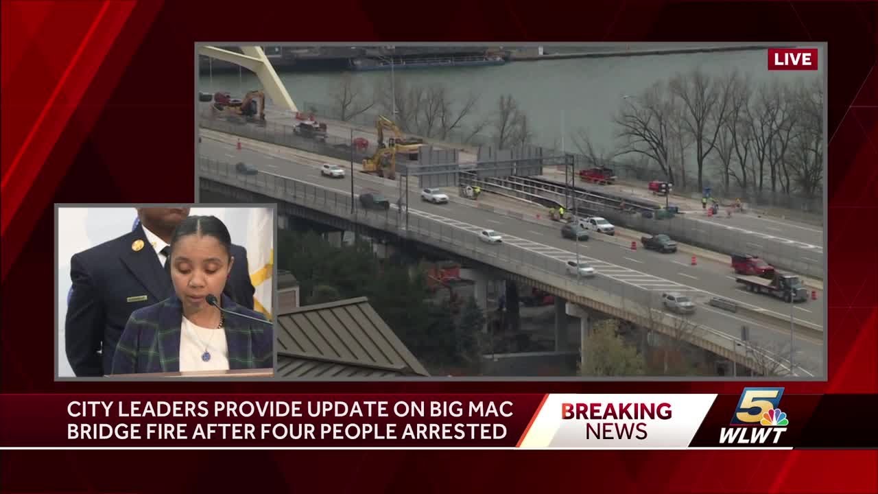 City officials give another update into Big Mac Bridge fire ...