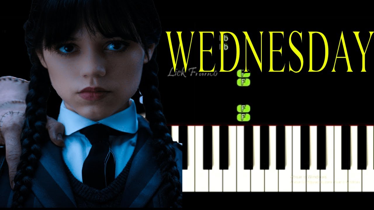 Wednesday Plays The Cello - EASY Piano - YouTube