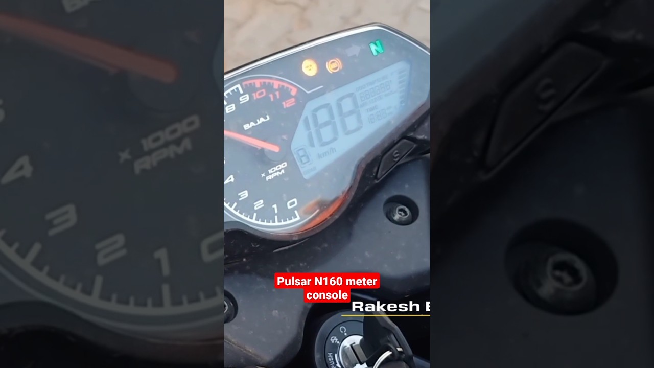 2023 pulsar N160 meter console - YouTube