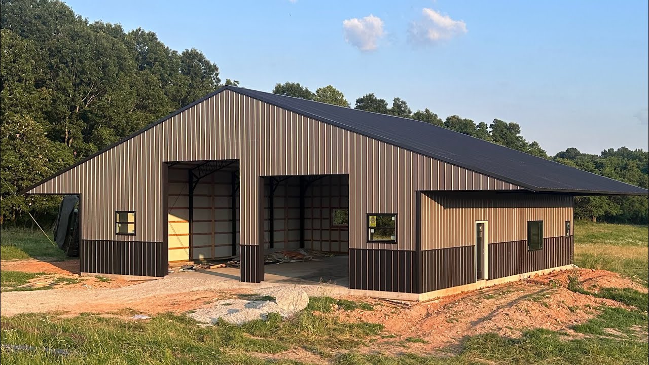 50x50 with Lean-tos - YouTube