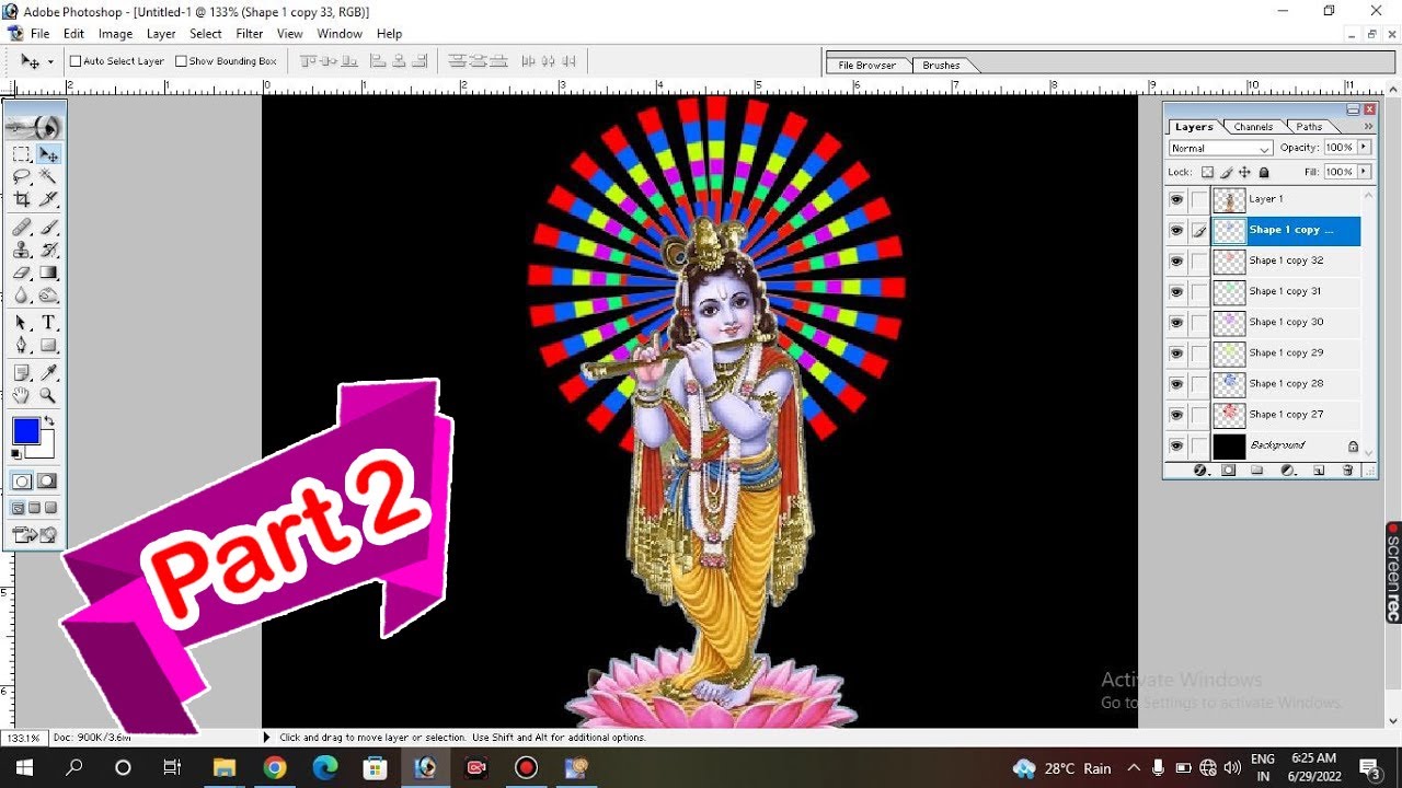 Animation in Photoshop / Photoshop में Animation कैसे बनाए | How to ...