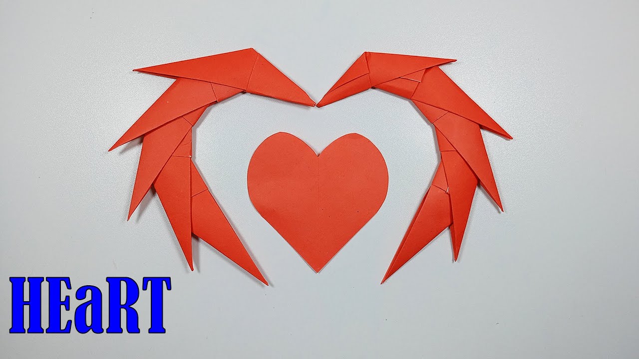 Origami Easy 3D Heart| Inflatable Heart| ORIGAMI HEART EVER - YouTube