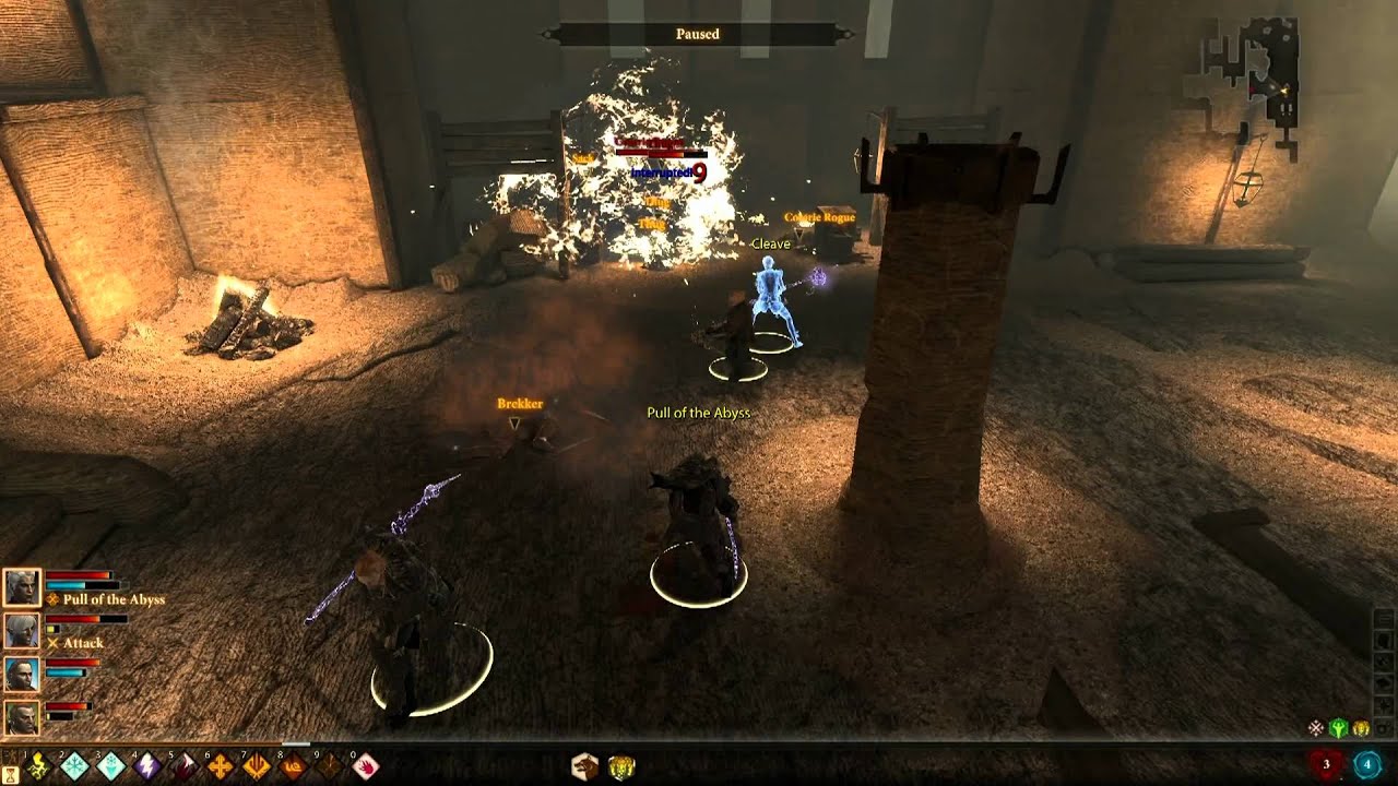 Dragon age 2. Nightmare Brekker fight with mage - YouTube