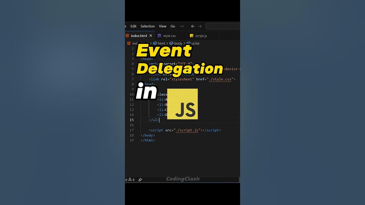 Event Delegation in JavaScript 🚀 | CodingClash | #javascript # ...