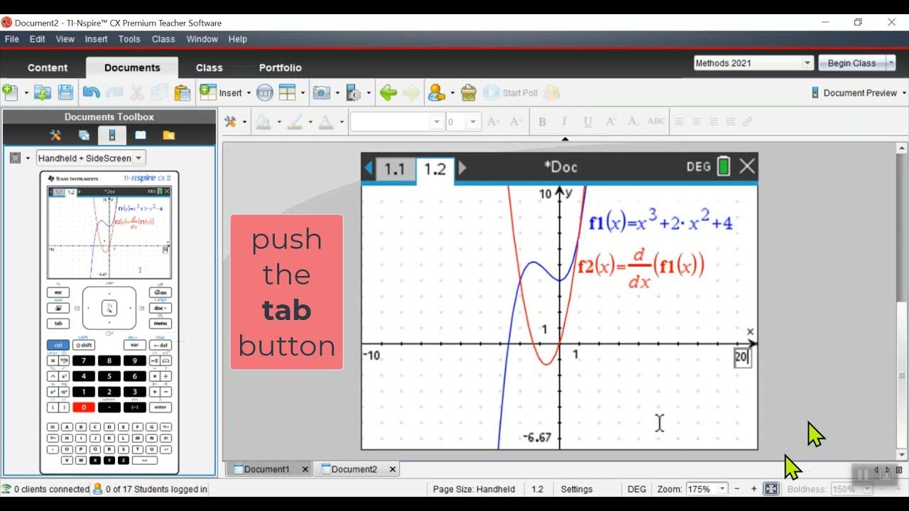 TI Nspire Calculator Shortcuts (for derivatives and graphing) - YouTube