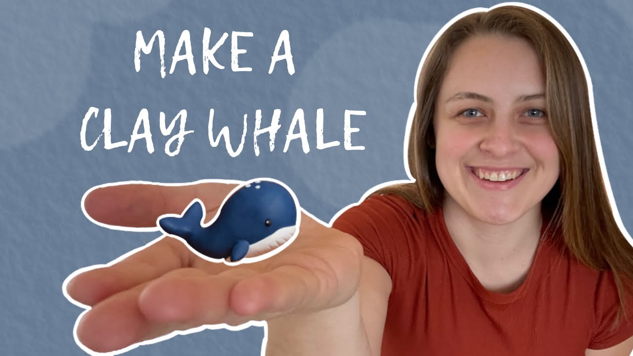 How to Sculpt a Miniature Polymer Clay Blue Whale - YouTube