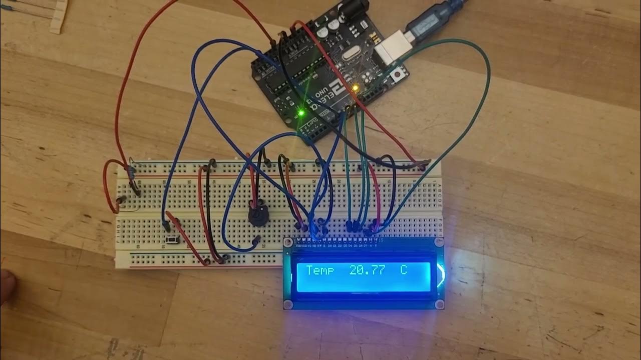 Arduino Temperature Readout - YouTube
