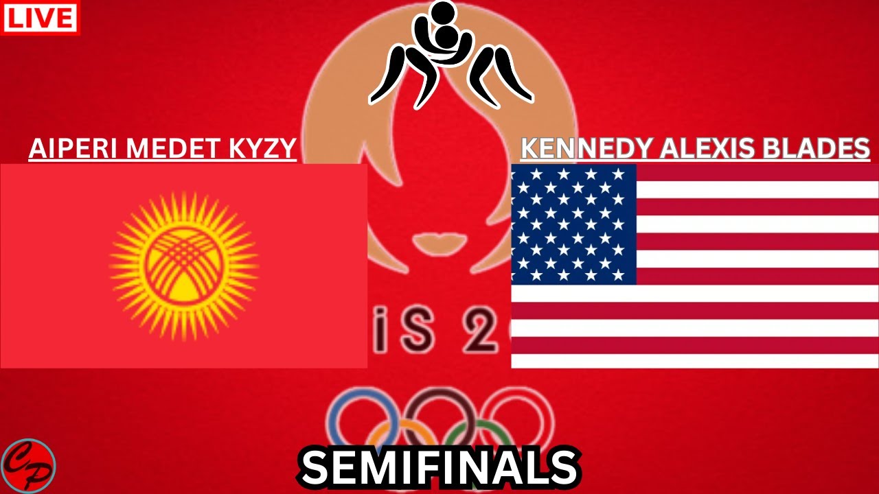 2024 PARIS OLYMPICS KGZ AIPERI MEDET KYZY VS USA KENNEDY ALEXIS BLADES ...