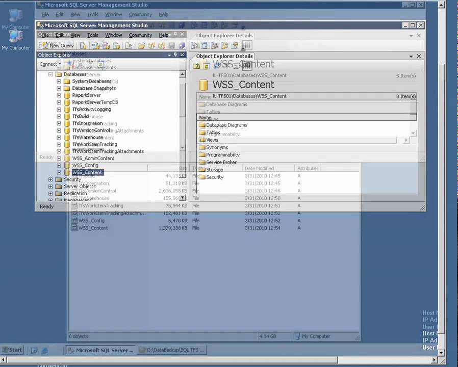 5- Upgrade TFS 2008 to TFS 2010- Backup And Restore TFS Databases - YouTube