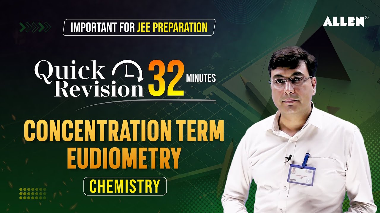 Concentration Term | Eudiometry | Quick Revision in 32 Minutes 📚 ...