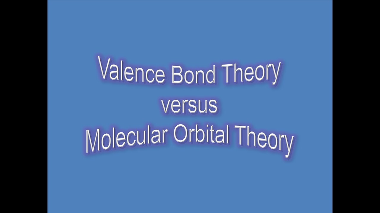 VBT versus MOT | Atomic & Molecular Bonds & Interactions | Get better ...