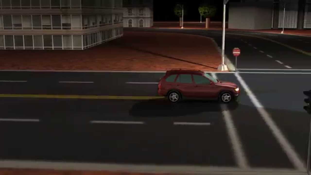 Night vehicle simulation in the Webots robots simulator - YouTube