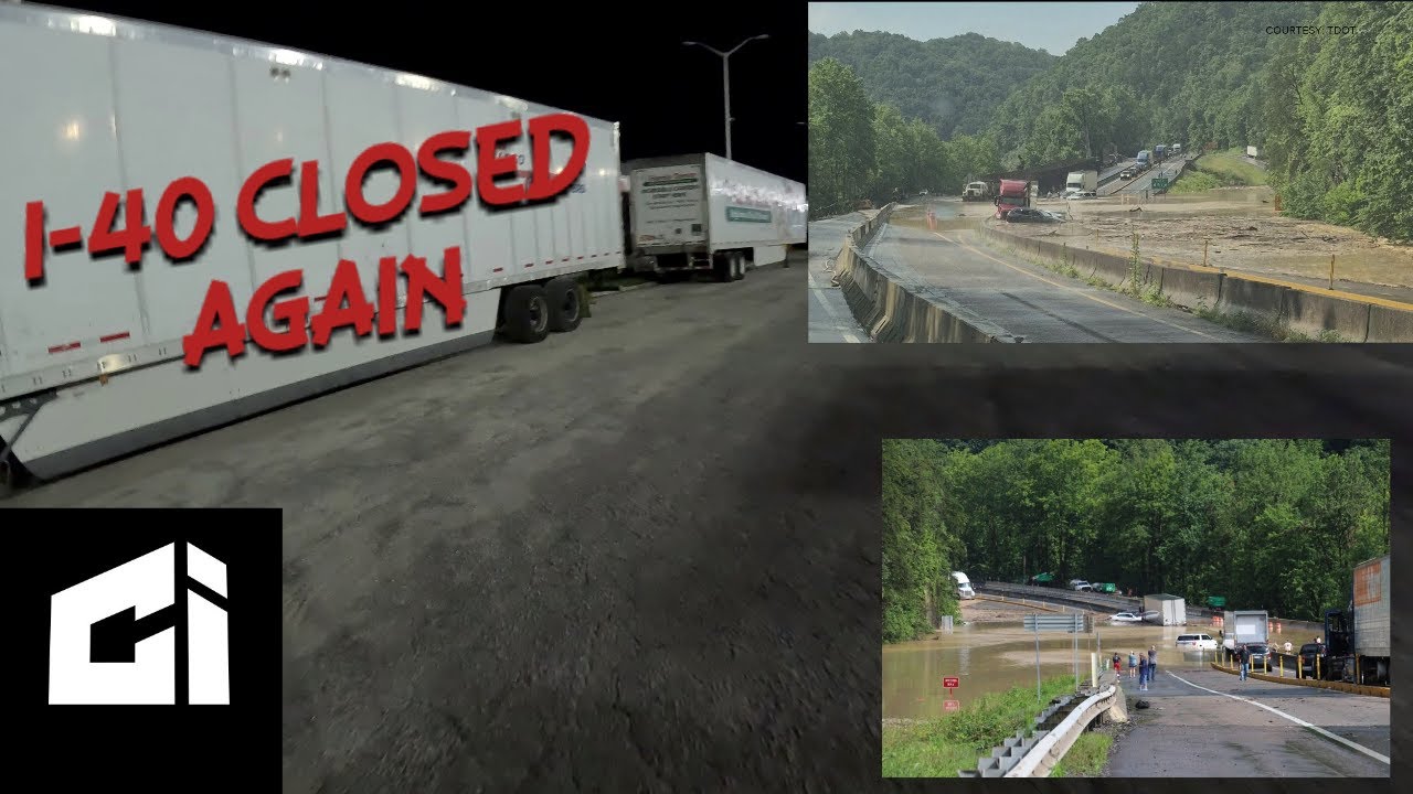 I-40 Is Closed Again Plus Hauling Heavy To Greensboro - YouTube