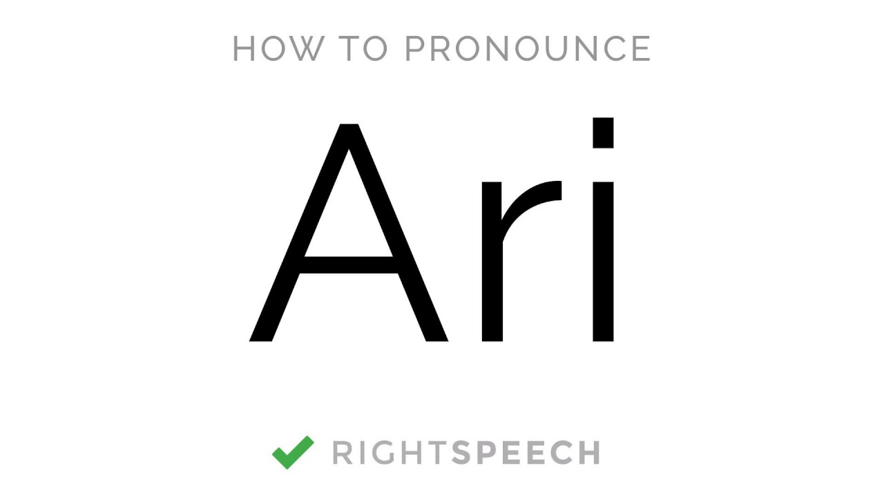 Ari How To Pronounce Ari American Boy Name YouTube ari-how-to-pronounce-ari-american-boy-name-youtube