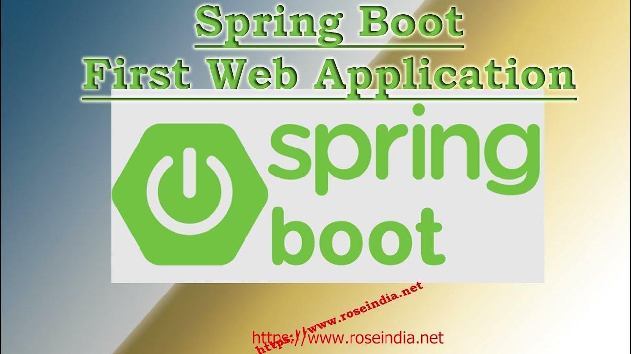 Create First Spring Boot Web Application - YouTube