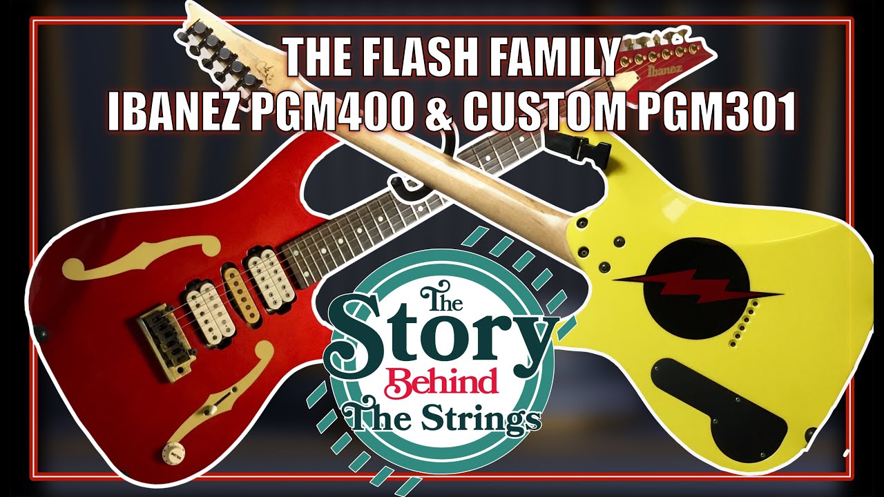 The Flash Family Guitars! Ibanez PGM400 & Custom PGM301 Reverse Flash ...