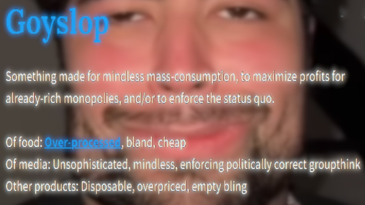 oogwgay; master of goyslop - YouTube