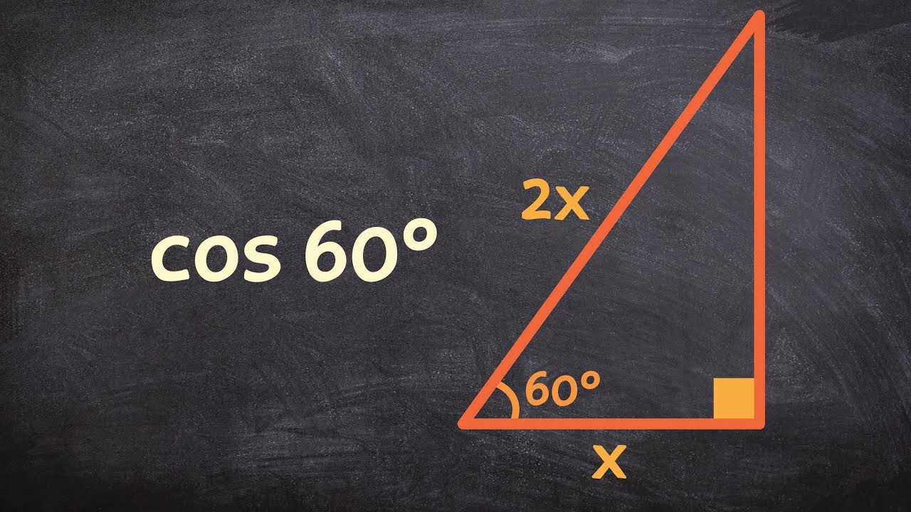 How To Use Special Right Triangles To Find The Value For Cosine Of 60