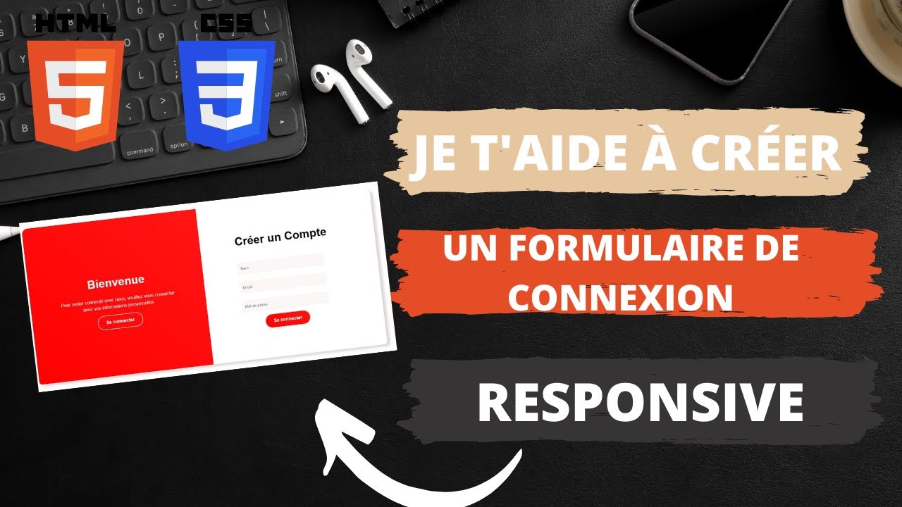 Comment créer un formulaire de connexion en HTML et CSS (Part 1) - YouTube