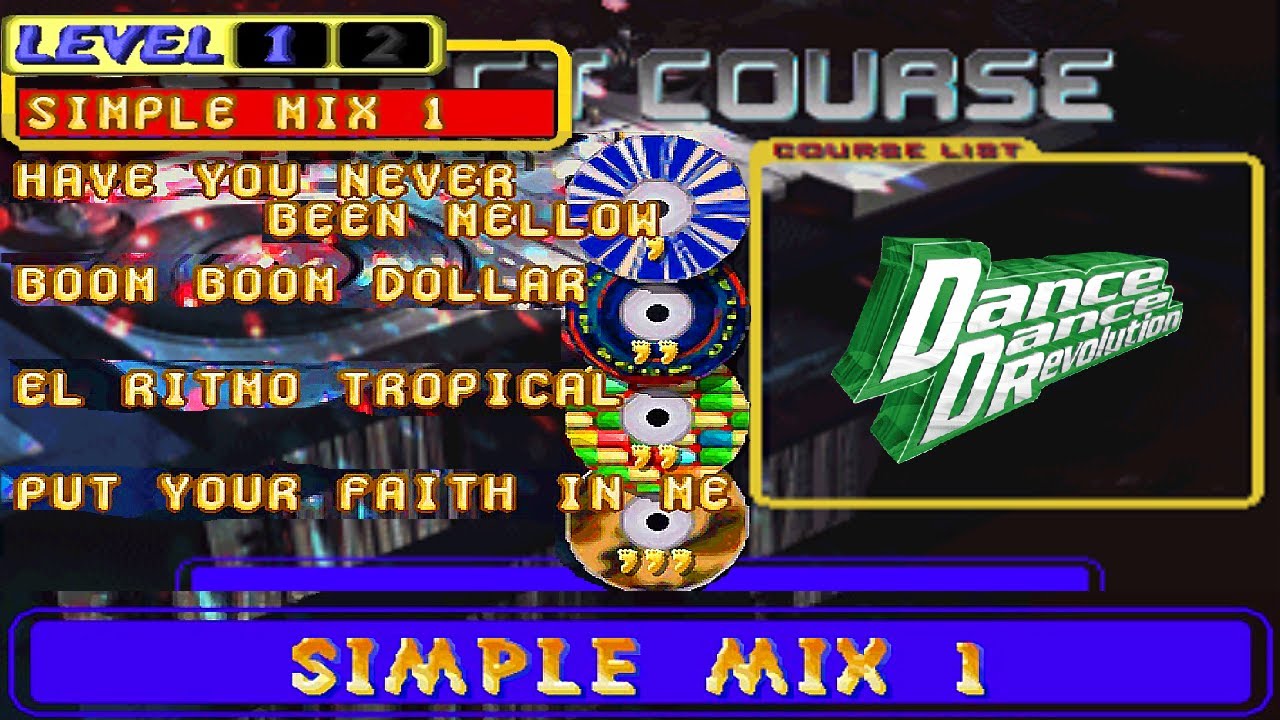 Dance Dance Revolution (1998) Nonstop Versus - Simple Mix 1 - Standard ...