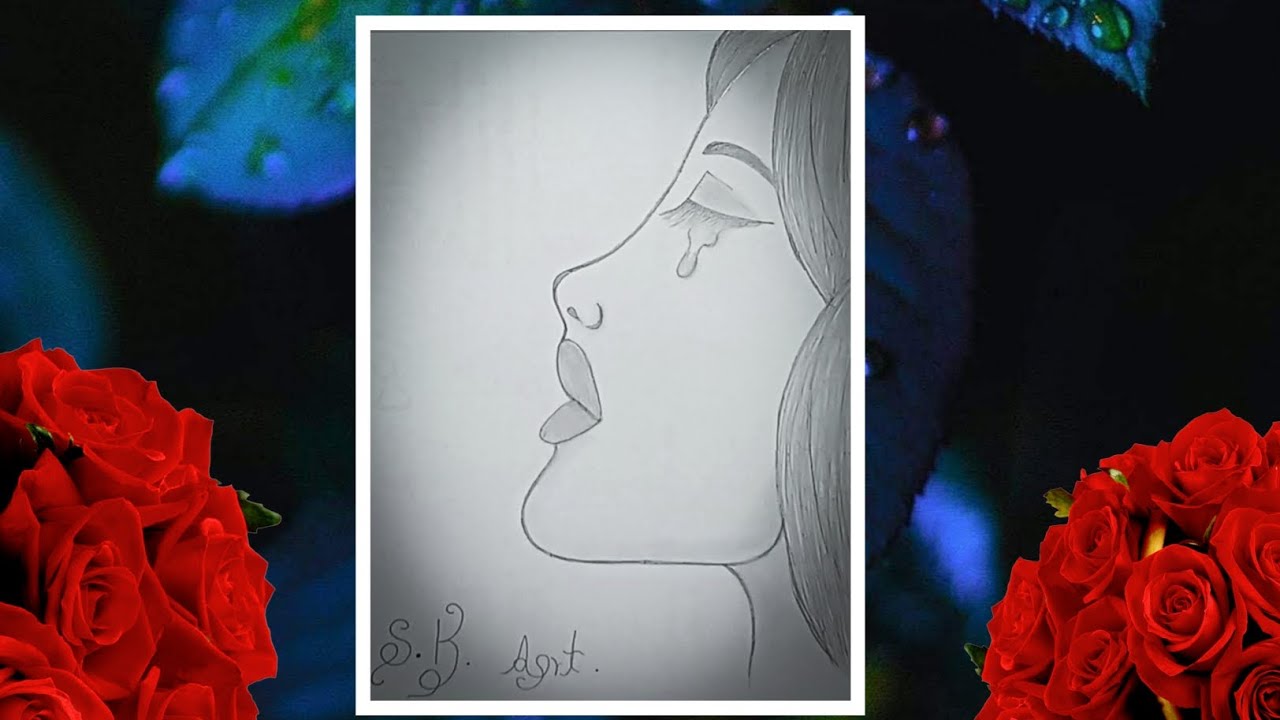 how to draw sed 😢 girl drowning 👈/#for beginners iskech drawing - YouTube