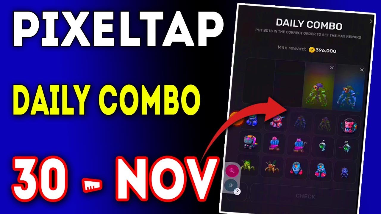 Pixel Tap Daily Combo 30 nov 2024 | Today Pixeltap By Pixelverse Daily ...