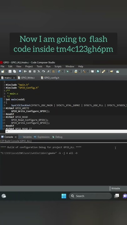 GPIO Read interrupt using tm4c123 #embeddedsystem #microcontroller #shorts #viral - YouTube
