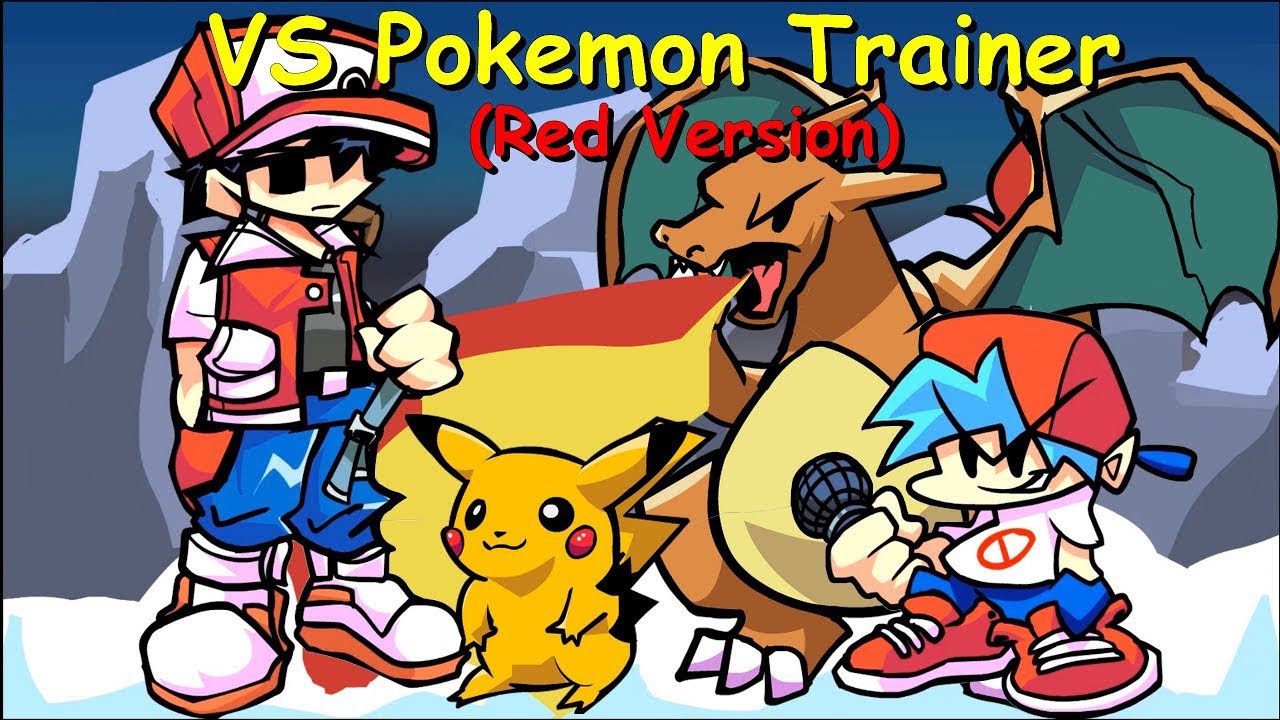 Fnf vs Pokémon trainer Red! - YouTube