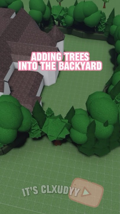 Adding Trees Into The Backyard Of My Bloxburg Victorian Mansion Roblox Bloxburg Youtube