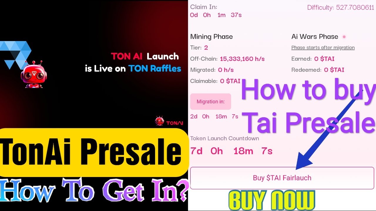 TONAI FAIRLAUNCH ON TON RAFFLES (Tutorial on how to join the Presale ...