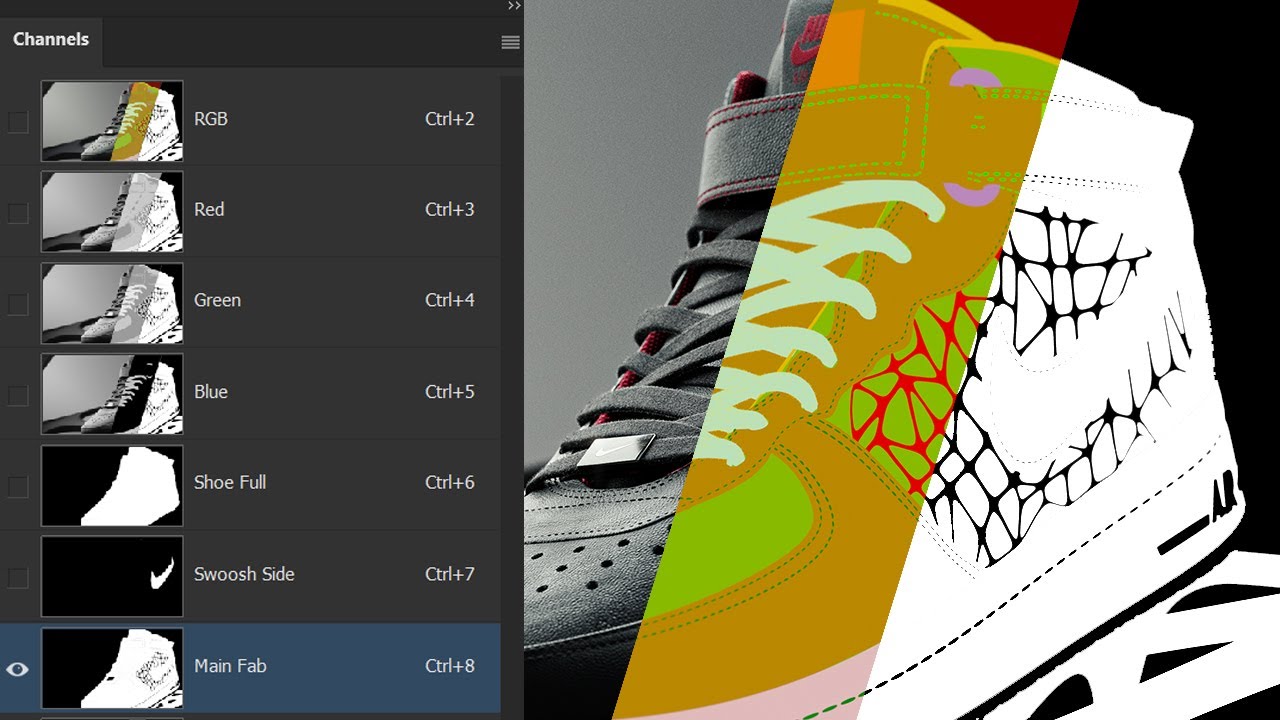 How To Create Selection Libraries Using 3D Render Layers in Photoshop ...