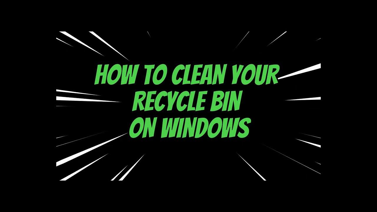 How to clean Recycle Bin on Windows - YouTube