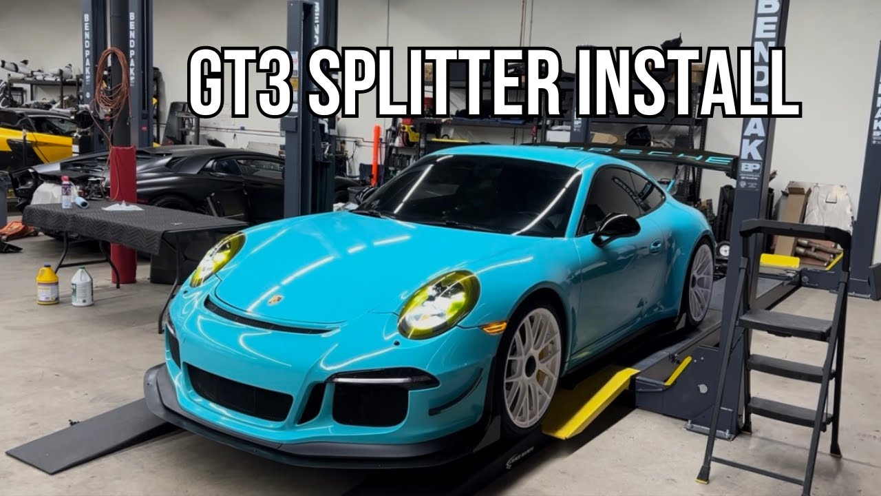 GT3 Splitter Install | Cruise to Laguna - YouTube