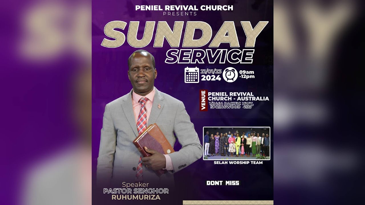 PENIEL REVIVAL CHURCH | SUNDAY SERVICE WITH PASTOR SENGHOR RUHUMURIZA ...
