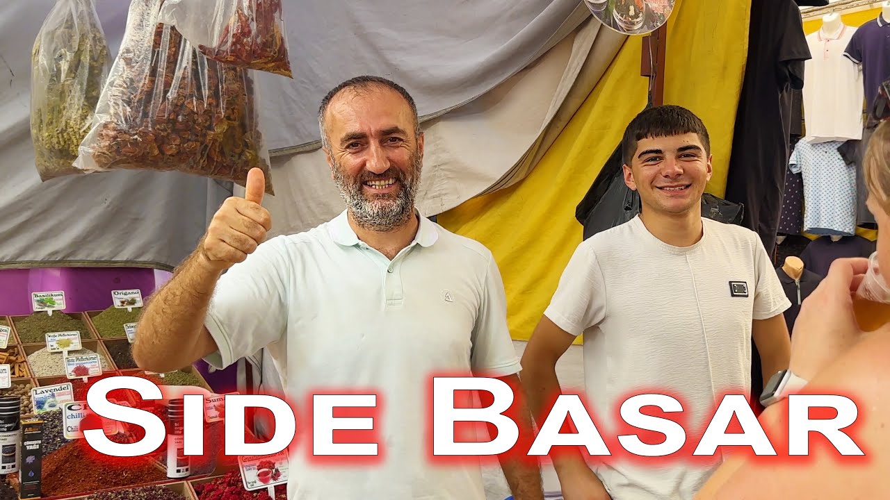 ANTALYA SiDE BAZAAR 2024. Heute. Side Samstag markt stadt.Türkei 2024 # ...