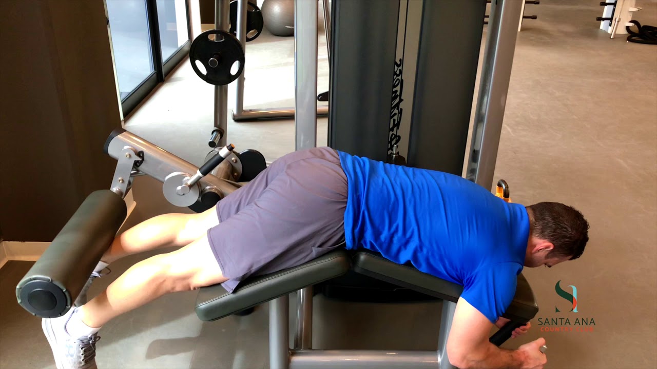 Flexión de Rodilla Individual (máquina #8) - YouTube