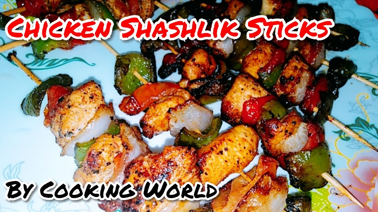 Chicken Shashlik Sticks- Actual Recipe Tasty Chicken Shashlik -Easy ...