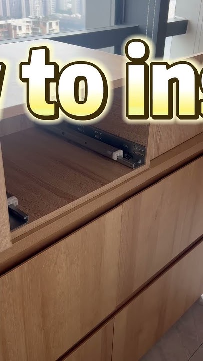 How to install and remove bottom-mounted drawer slides (handle version ...