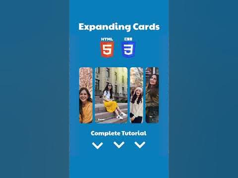 Expanding Cards Using HTML CSS | Expanding Image Gallery #shorts - YouTube