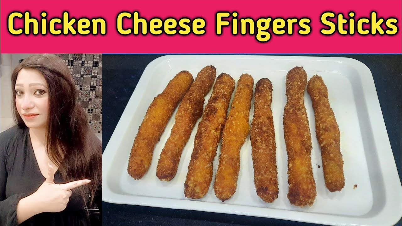 Chicken Cheese Fingers Sticks Recipe | Crunchy Juicy Cheesy Best Snack ...
