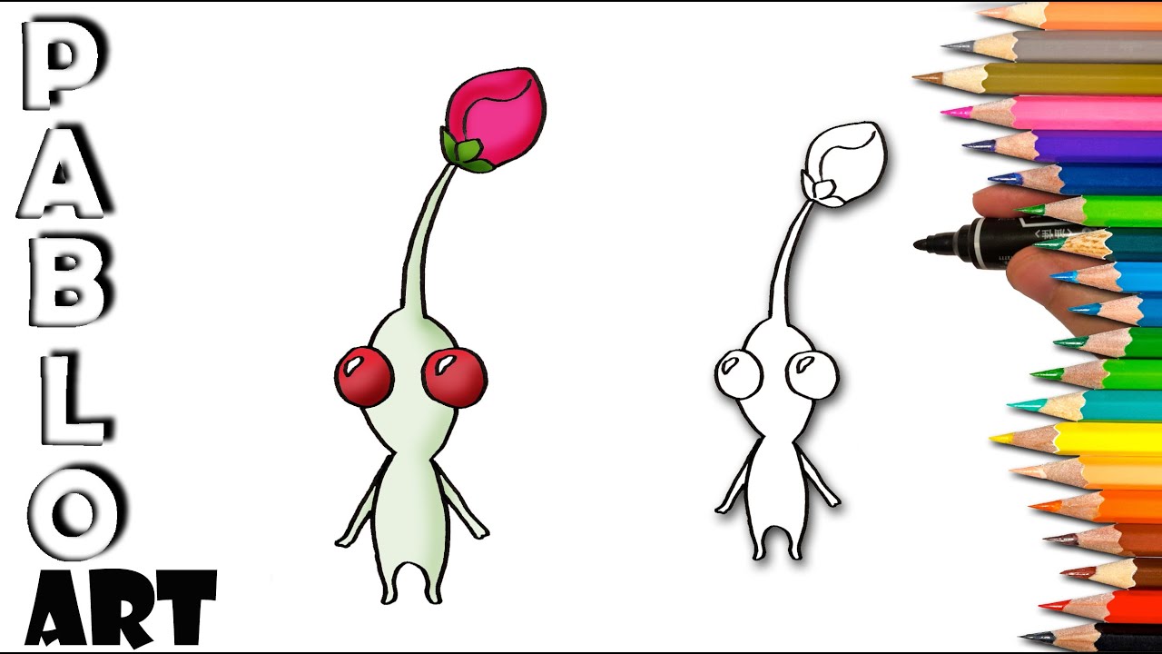 How to Draw White Pikmin - Nintendo Switch | Learn to Draw step by step ...