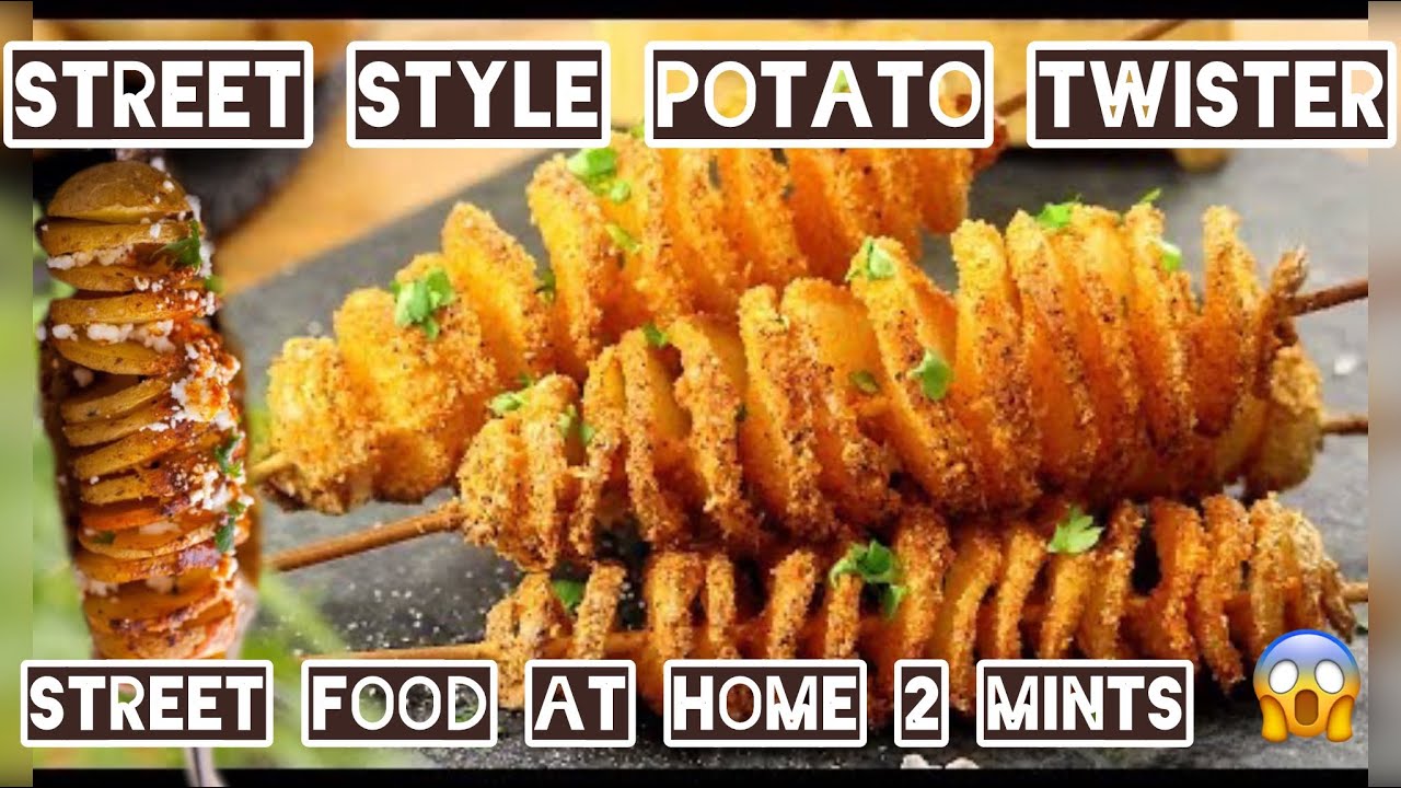 Street Style Potato Twister 🤤within 2 mints read street food 😱#viral # ...