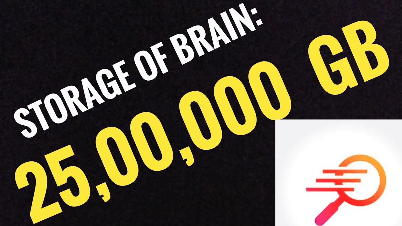 Your brain can hold upto 25,00,000 GB of storage. | AMAZING FACTS ...