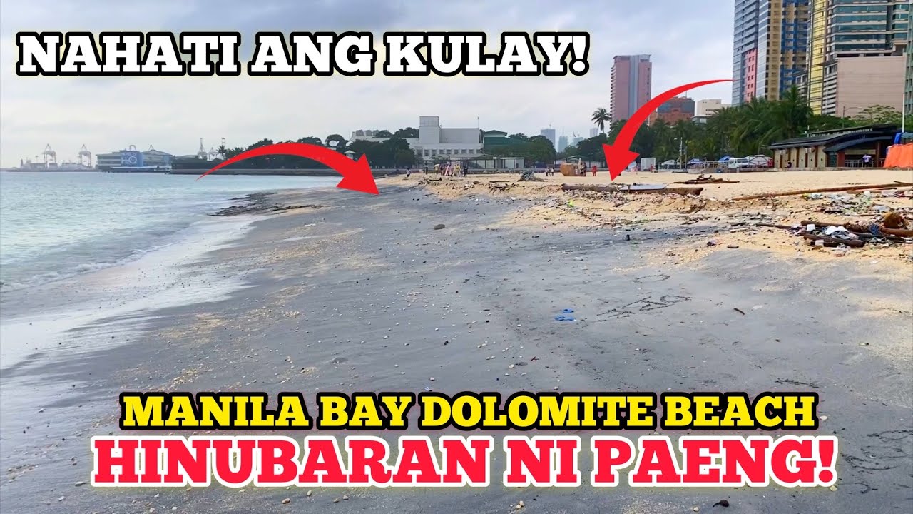 BAGYONG PAENG HINUBARAN ANG DOLOMITE BEACH! - YouTube