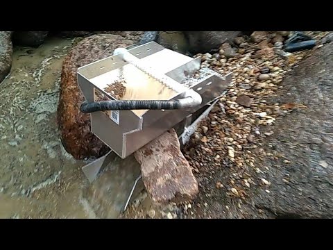 Gold Rat 6 inch highbanker 1st test, getting the job done - YouTube