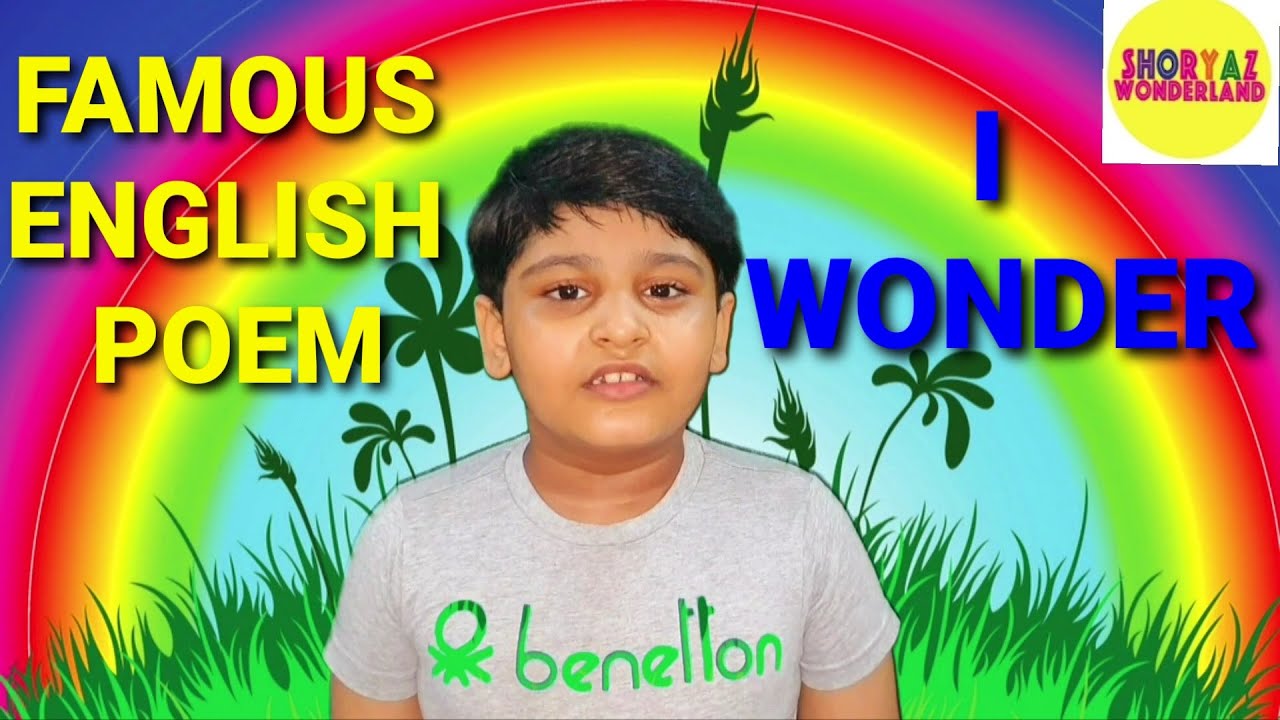 I Wonder poem by Jeannie Kirby | english poems for kids | grade 2 poem ...