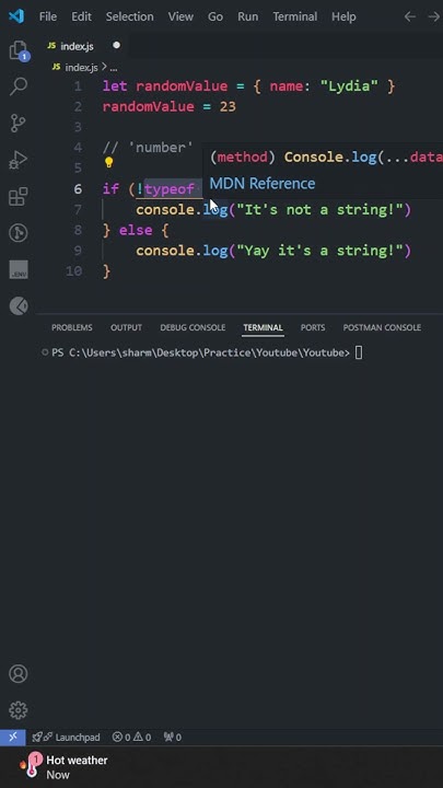 TCS Web developer interview question || #javascript #tcs #ytshorts #coding - YouTube