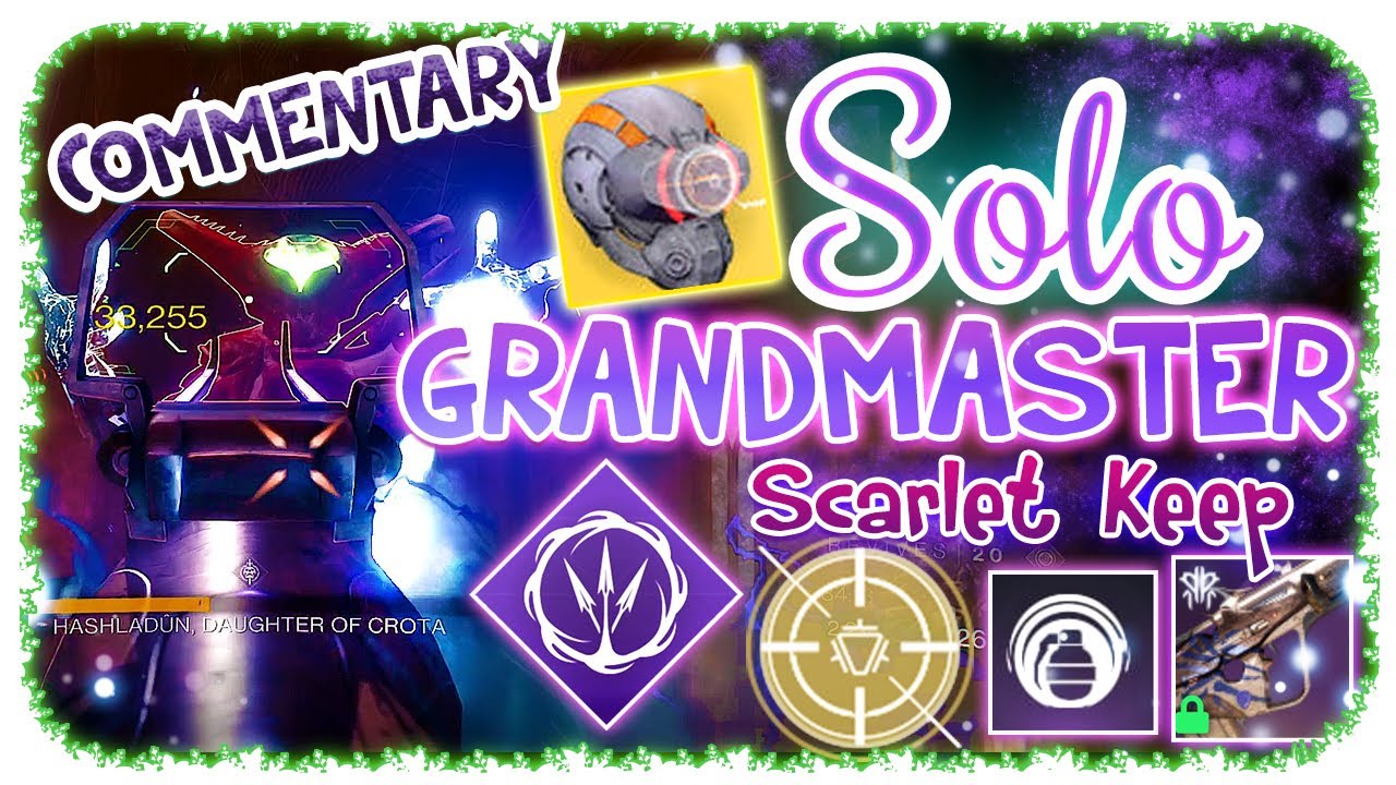 Solo Grandmaster Nightfall 1840 - Hunter- Scarlet Keep - Destiny 2 ...